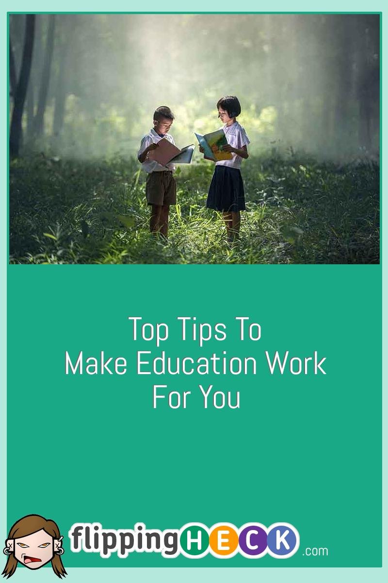 Top Tips To Make Education Work for You – Flipping Heck!